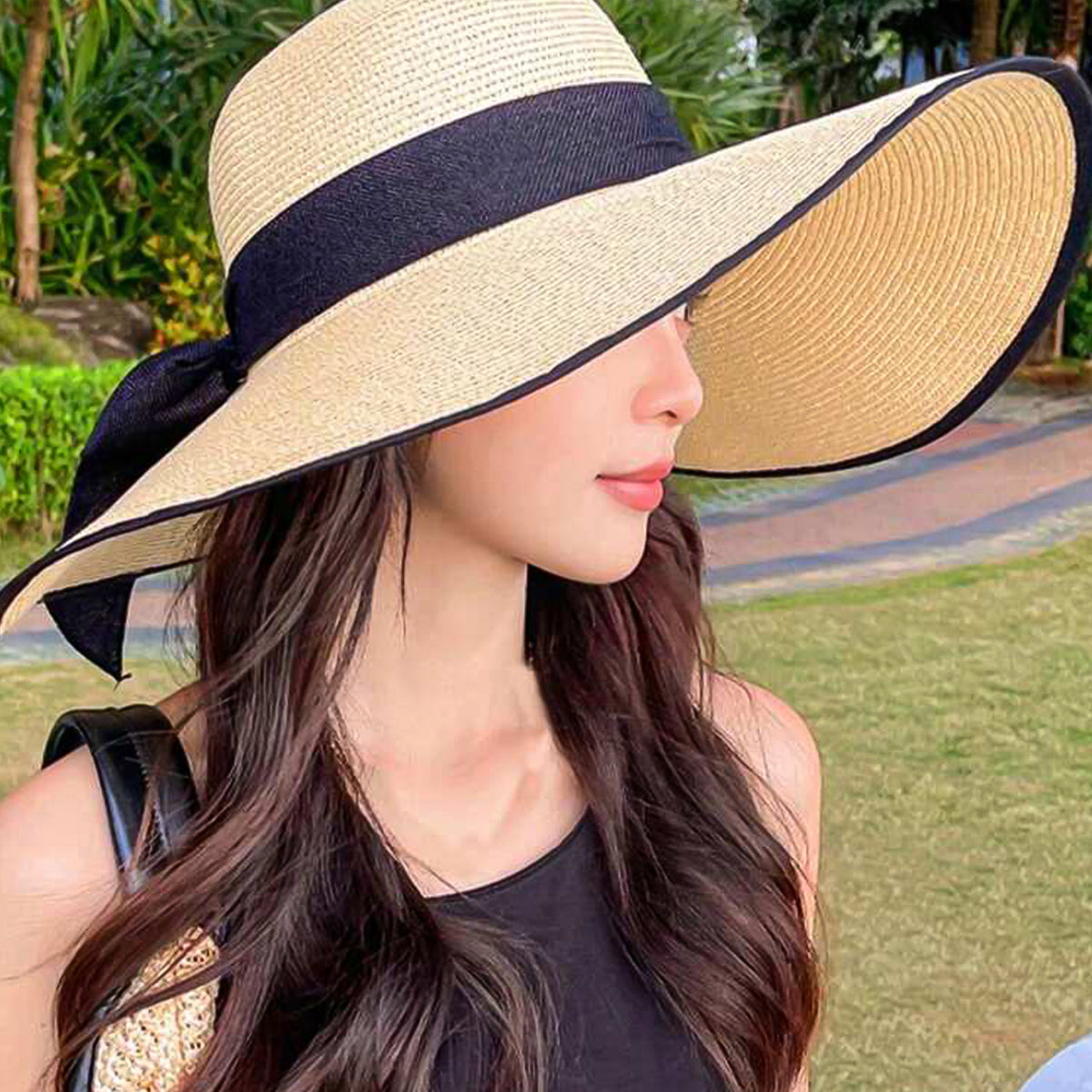 WIDE BREAM KHAKI SUN HAT – UNIQUEBOUTIQUE